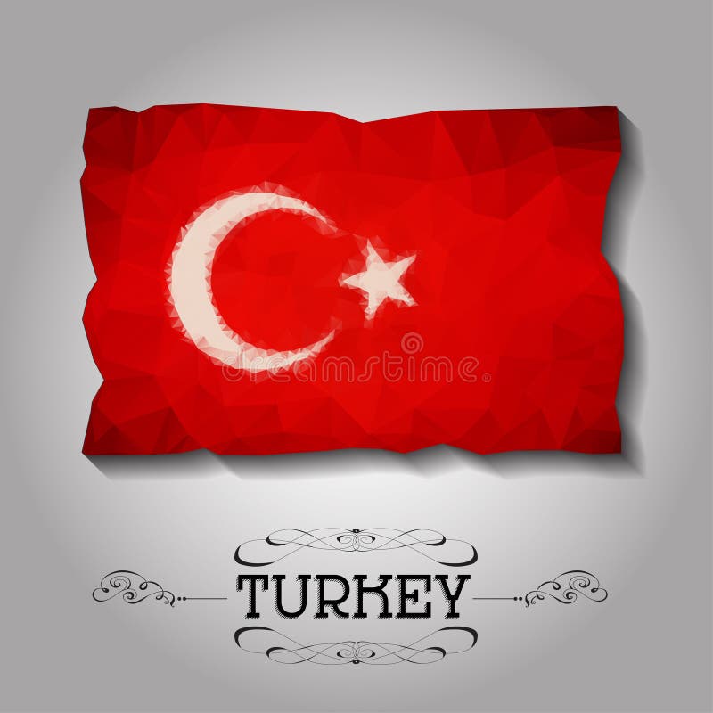 Turkey Symbol with Blue Mosque Vector Stock Vector - Illustration of ...