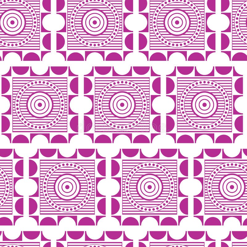 Vector Geometric 70s Retro Vintage Style Seamless Stock Vector ...