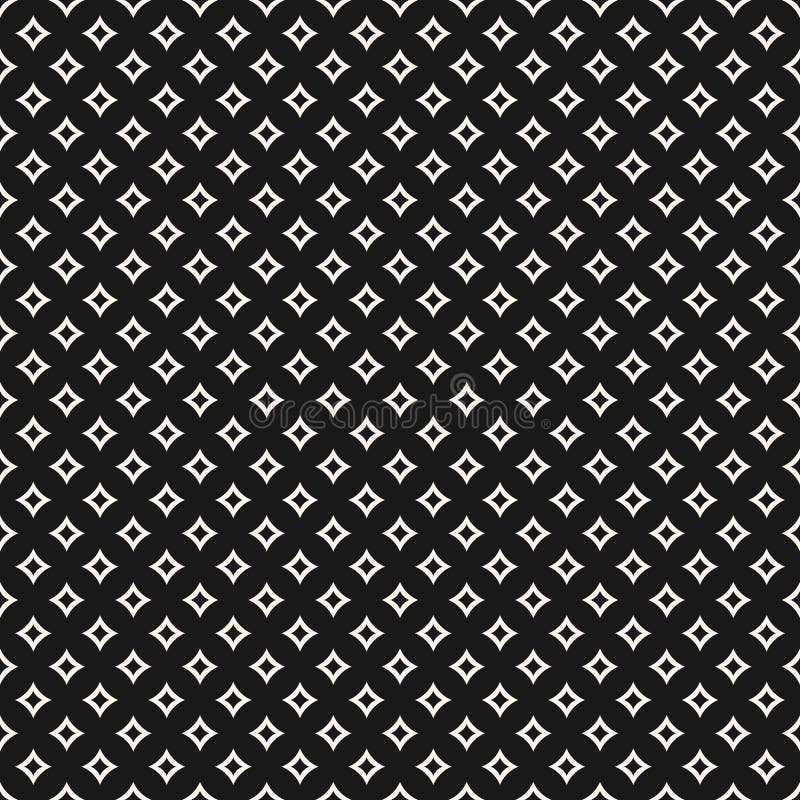 Vector Geometric Seamless Pattern with Curved Diamond Shapes, Outline ...