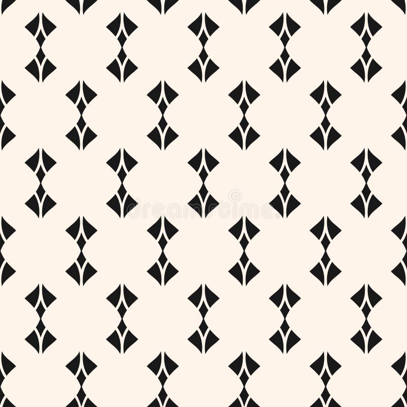 Vector Geometric Seamless Pattern with Curved Shapes, Rhombuses. Stock ...