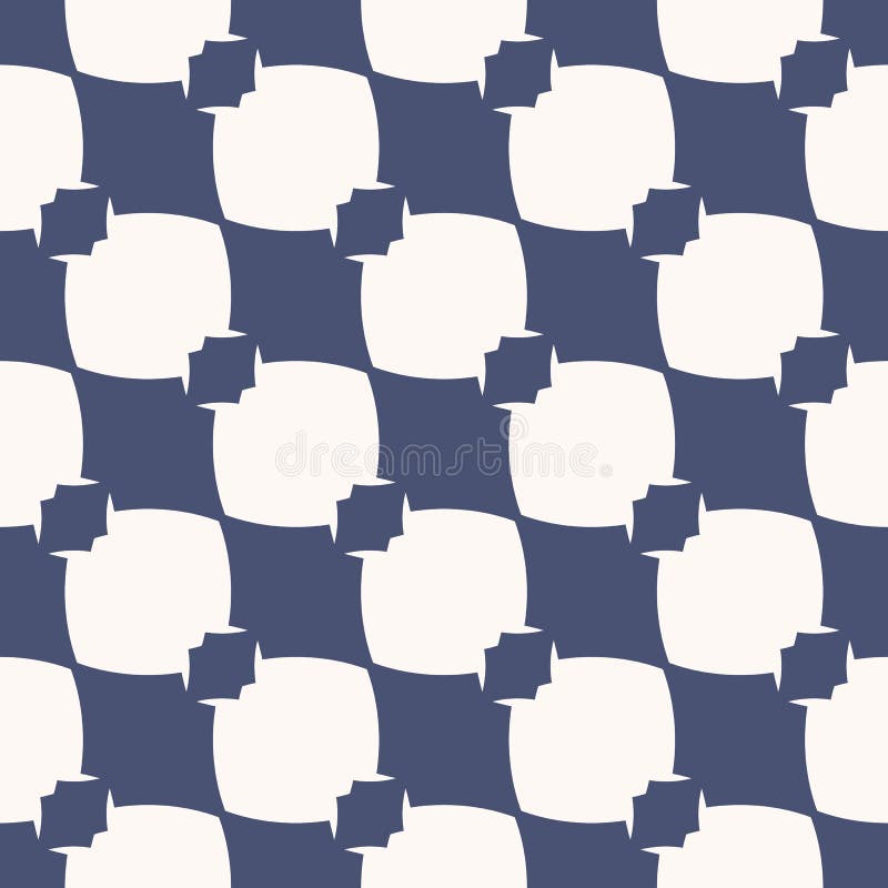 Vector Geometric Seamless Pattern with Curved Shapes, Squares, Repeat ...