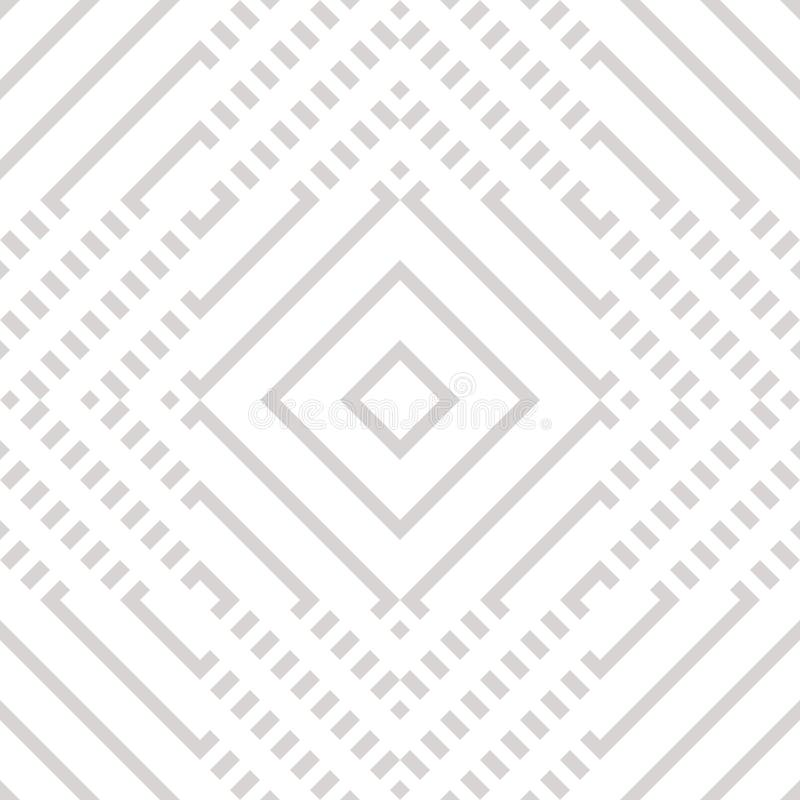 Subtle Linear Grid Abstract Geometric Seamless Pattern. White and Beige ...
