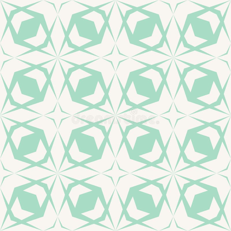 Vector Geometric Seamless Pattern with Diamond Grid, Lattice. Turquoise ...
