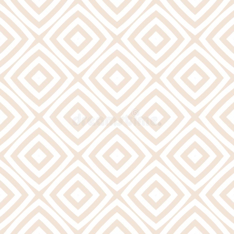 Vector Geometric Seamless Pattern with Diamond Shapes, Grid. Beige ...