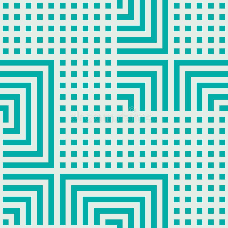 Vector Geometric Seamless Pattern with Lines, Squares, Tiles, Grid ...