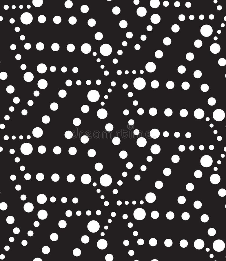 Vector Geometric Seamless Pattern. Modern Circle, Galaxy, Starry Stock ...