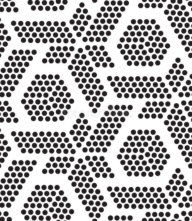 Vector Geometric Seamless Pattern. Modern Circle Texture, Repeat Stock ...