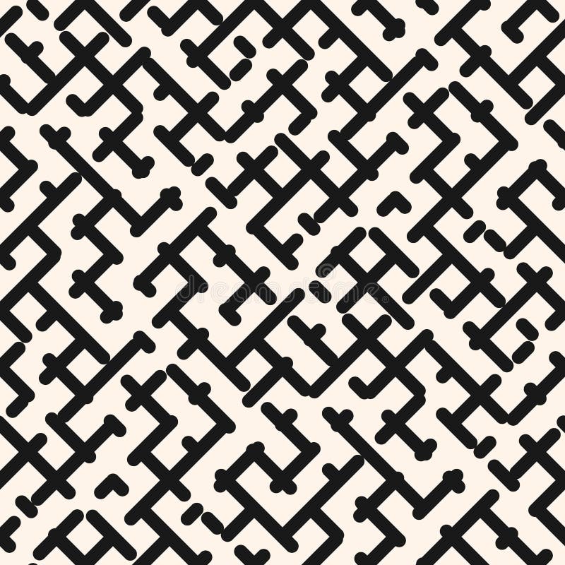 Vector Geometric Seamless Pattern. Modern Texture with Diagonal Cross ...
