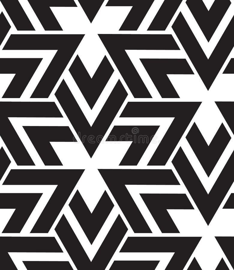 Vector Geometric Seamless Pattern. Modern Triangle Texture, Repeating ...
