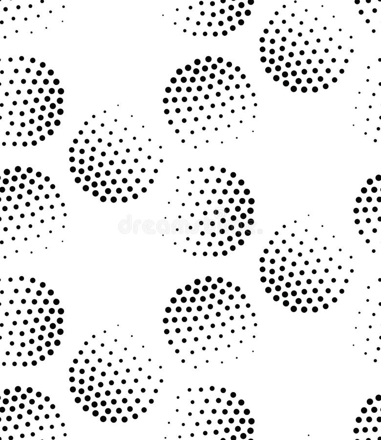 Vector Geometric Seamless Pattern. Repeating Abstract Dots Stock Vector ...