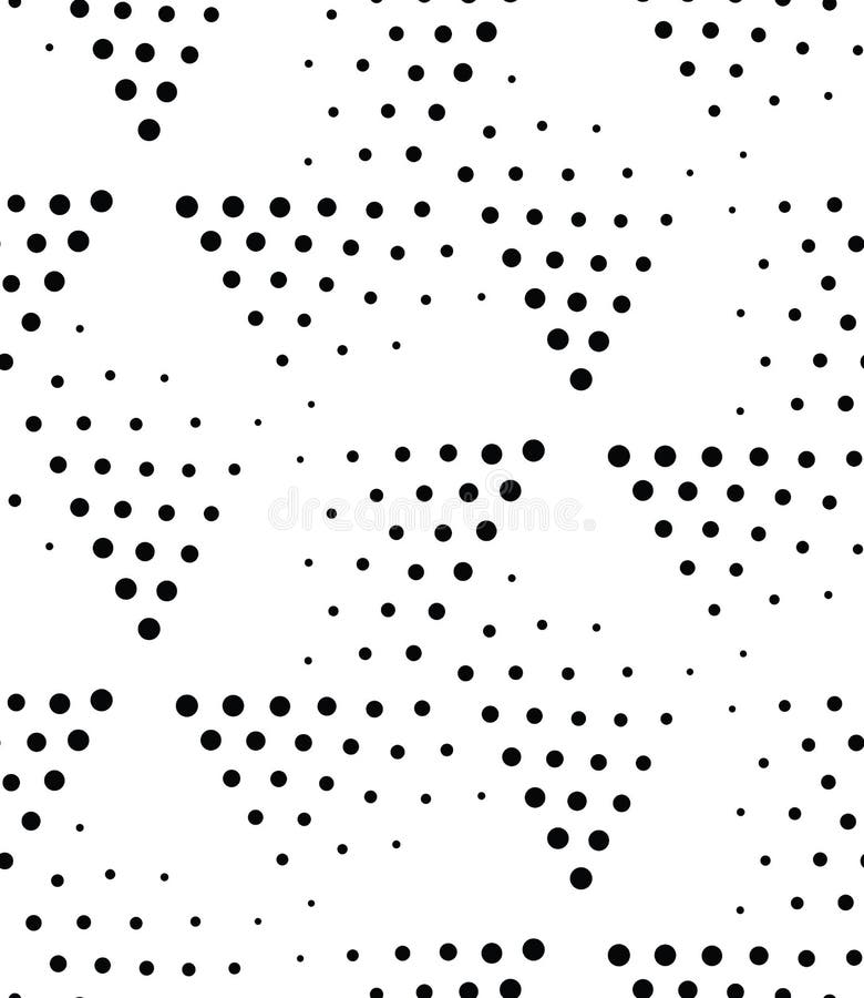 Vector Geometric Seamless Pattern. Repeating Abstract Dots Stock Vector ...
