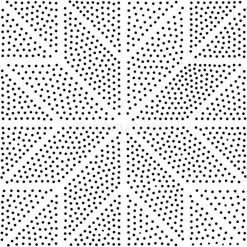 Vector Geometric Seamless Pattern. Repeating Abstract Dots Stock Vector ...