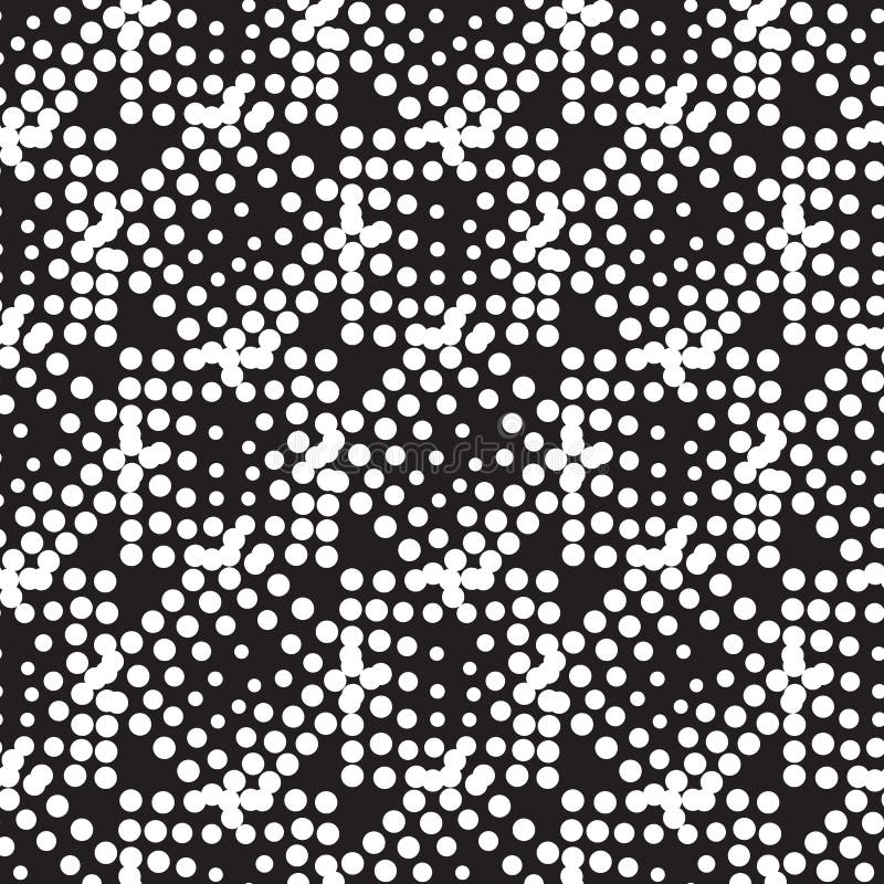 Vector Geometric Seamless Pattern. Repeating Abstract Dots Stock Vector ...