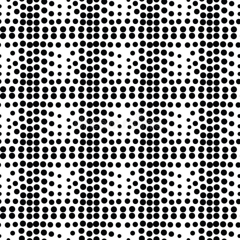 Vector Geometric Seamless Pattern. Repeating Abstract Dots Stock Vector ...