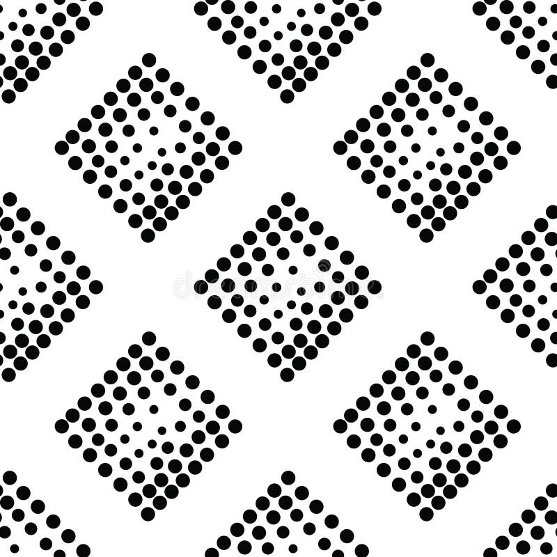 Vector Geometric Seamless Pattern. Repeating Abstract Dots Stock Vector ...