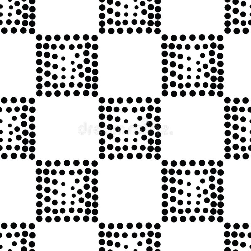Vector Geometric Seamless Pattern. Repeating Abstract Dots Stock Vector ...
