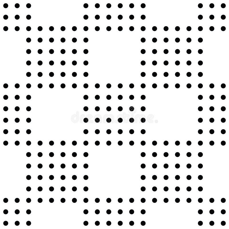 Vector Geometric Seamless Pattern. Repeating Abstract Dots Stock Vector ...
