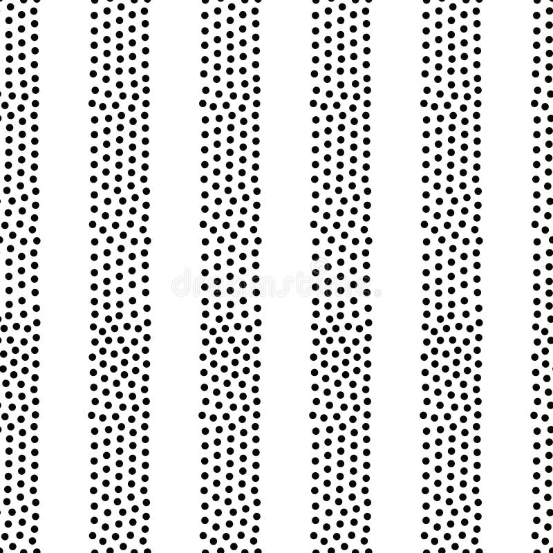 Vector Geometric Seamless Pattern. Repeating Abstract Dots Verti Stock ...