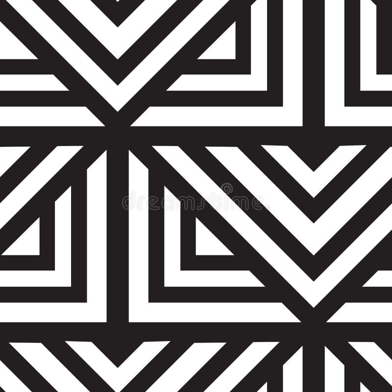 Vector Geometric Seamless Pattern. Repeating Abstract Lines Stock ...