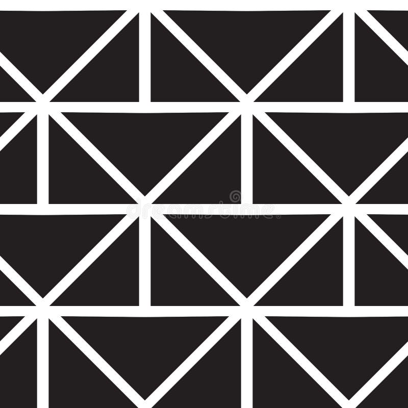 Vector Geometric Seamless Pattern. Repeating Abstract Lines Stock ...