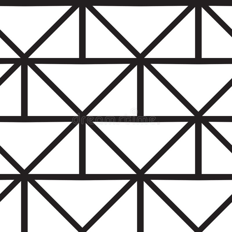 Vector Geometric Seamless Pattern. Repeating Abstract Lines Stock ...