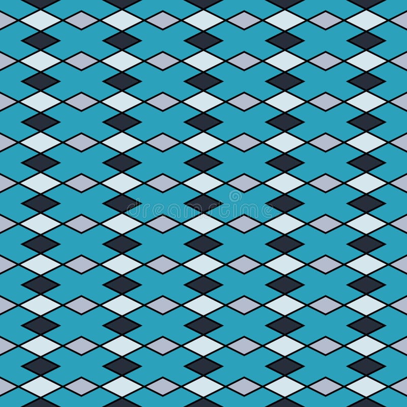 Vector Geometric Seamless Pattern with Rhombus Stock Vector ...