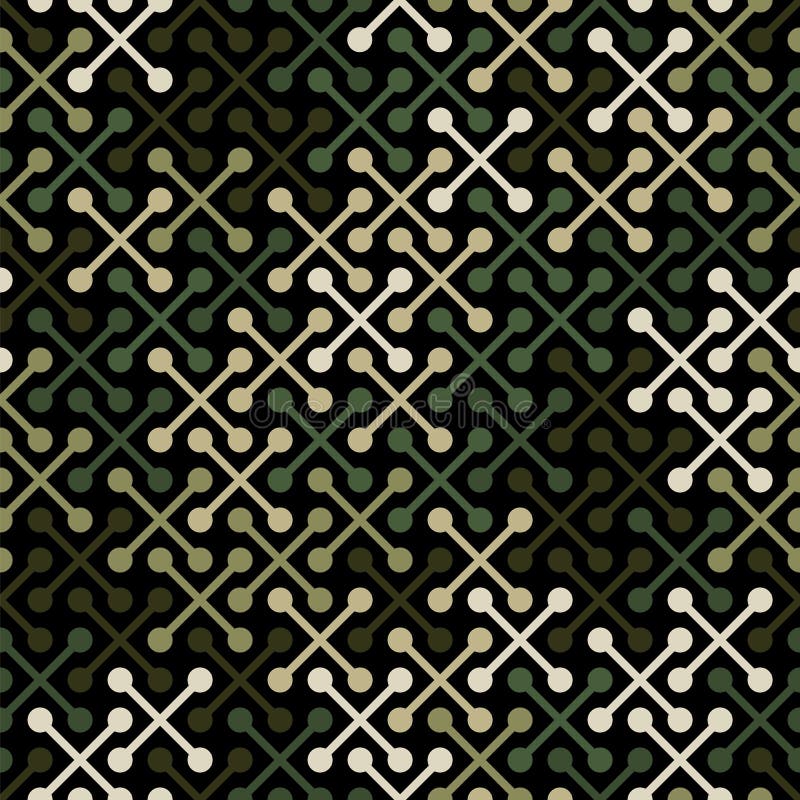 Vector Geometric Seamless Pattern with Simple Cross Shapes Silhouettes ...