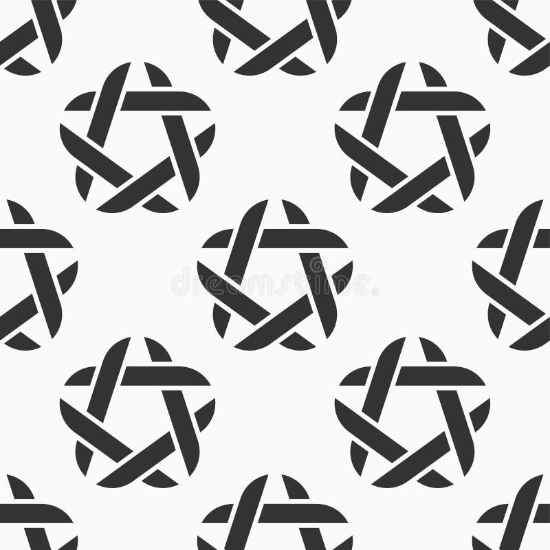Vector Geometric Vector Seamless Pattern with Stars. Stars of ...