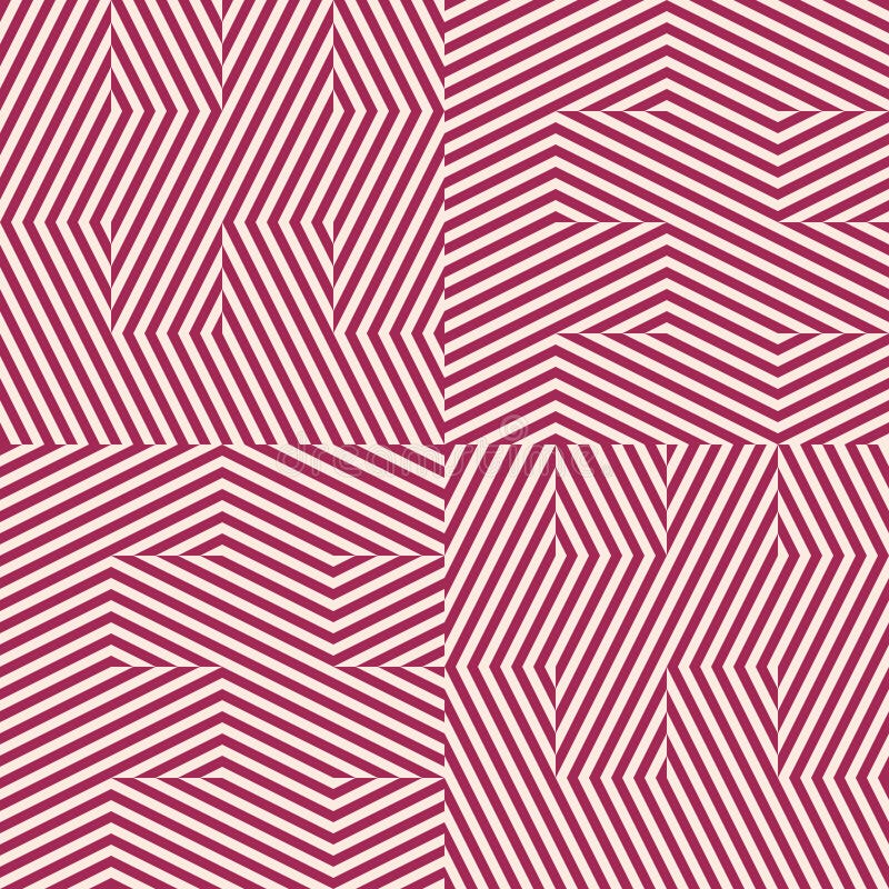 Vector Geometric Seamless Pattern with Stripes, Broken Lines, Chevron ...