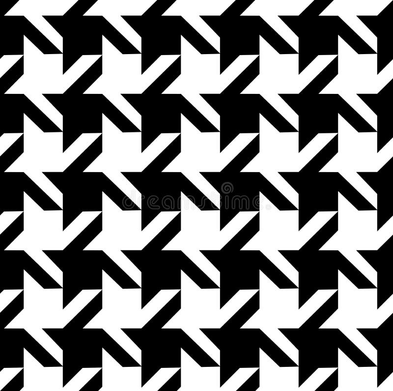 Vector Geometric Seamless Pattern. Stylish Bold Black and White Texture ...