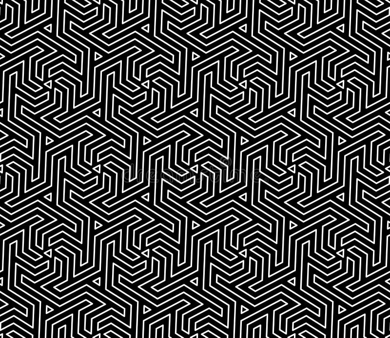 Vector Geometric Seamless Pattern. Stylish Thin Striped Texture Stock ...