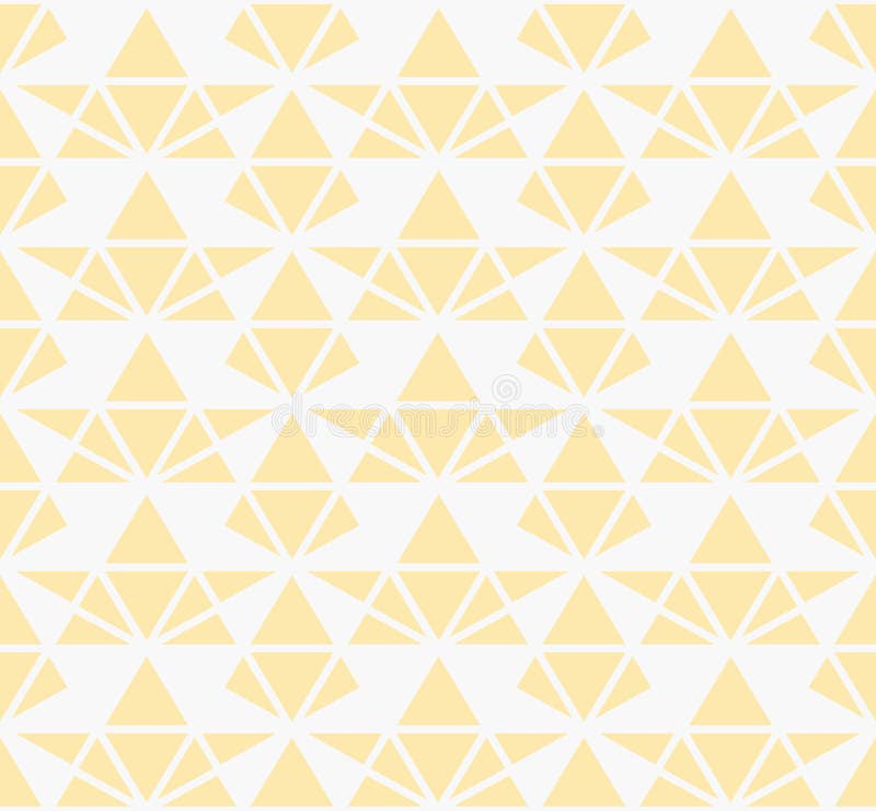Vector Geometric Seamless Pattern with Triangles in Yellow and White ...