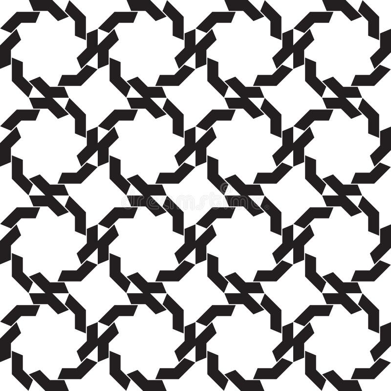 Universal Repeating Abstract Shape in Black and White Stock Vector ...