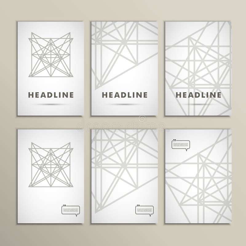 Vector Geometric Shapes on a White Background Stock Vector ...