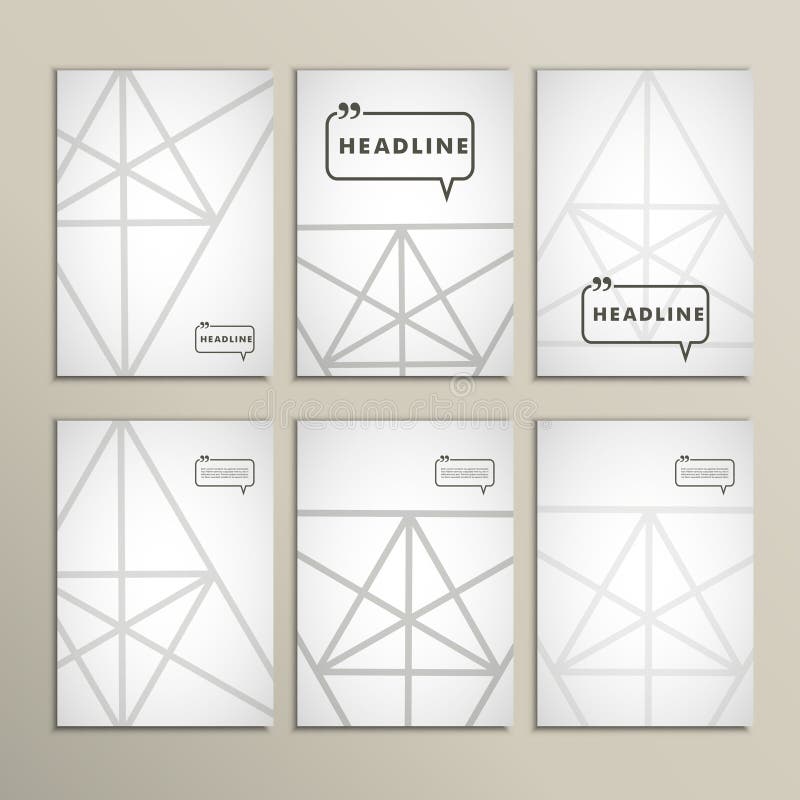 Vector Geometric Shapes on a White Background Stock Vector ...