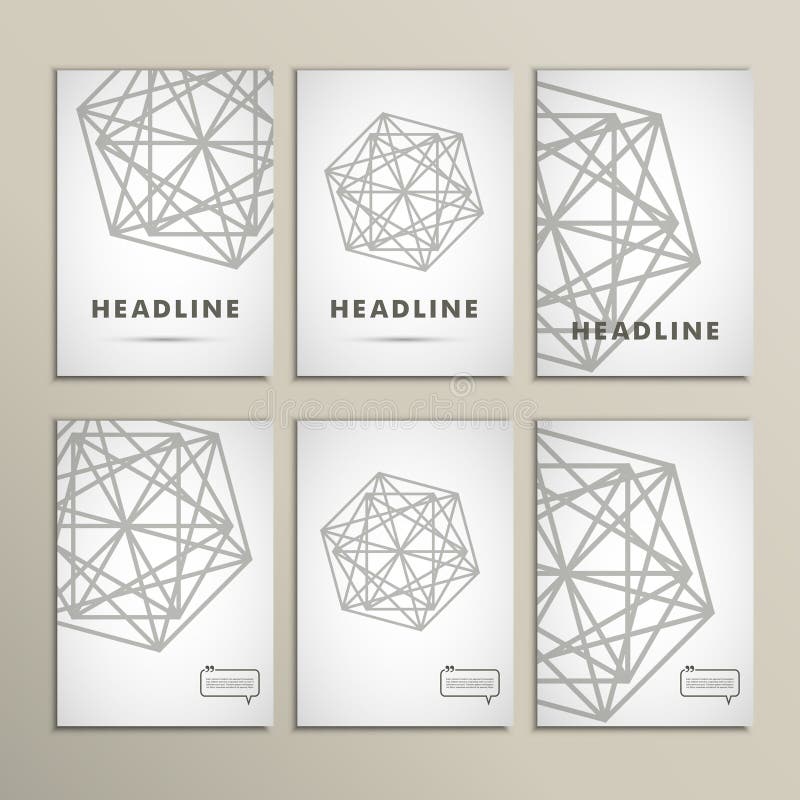 Vector Geometric Shapes on a White Background Stock Vector ...