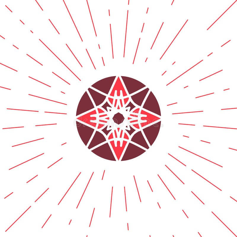 Vector Geometric Sun Emblem Stock Vector - Illustration of arabesque ...