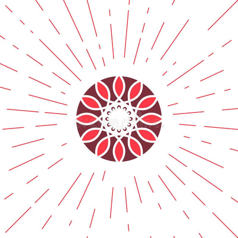 Vector Geometric Sun Emblem Stock Vector - Illustration of mosaic ...