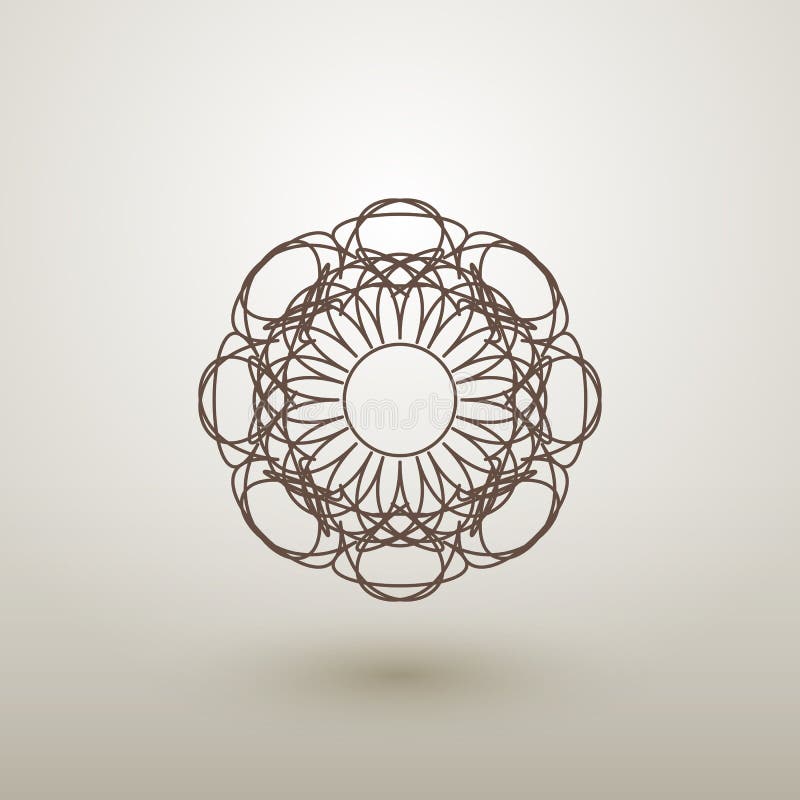 Vector geometric symbol stock vector. Illustration of graphic - 115634402