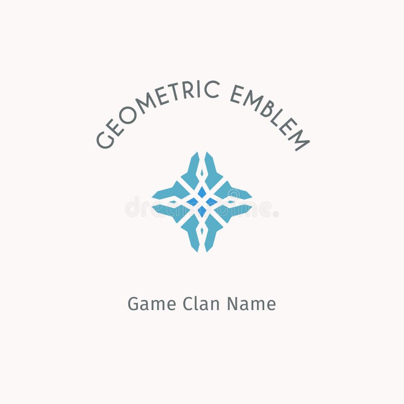 Vector geometric symbol stock vector. Illustration of geometry - 79438256