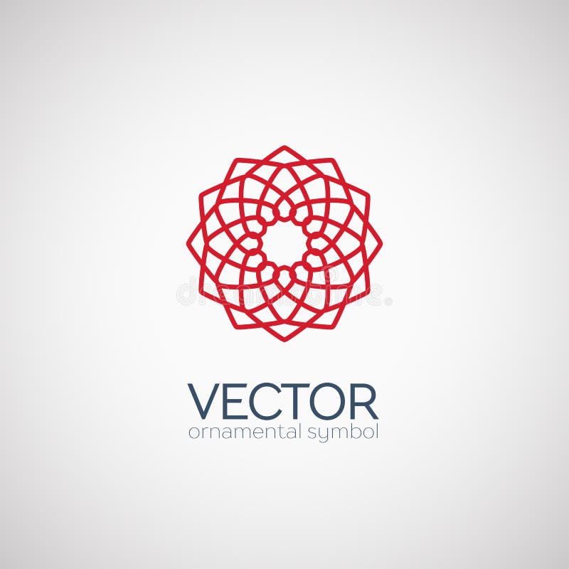 Vector geometric symbol stock vector. Illustration of brand - 95128425
