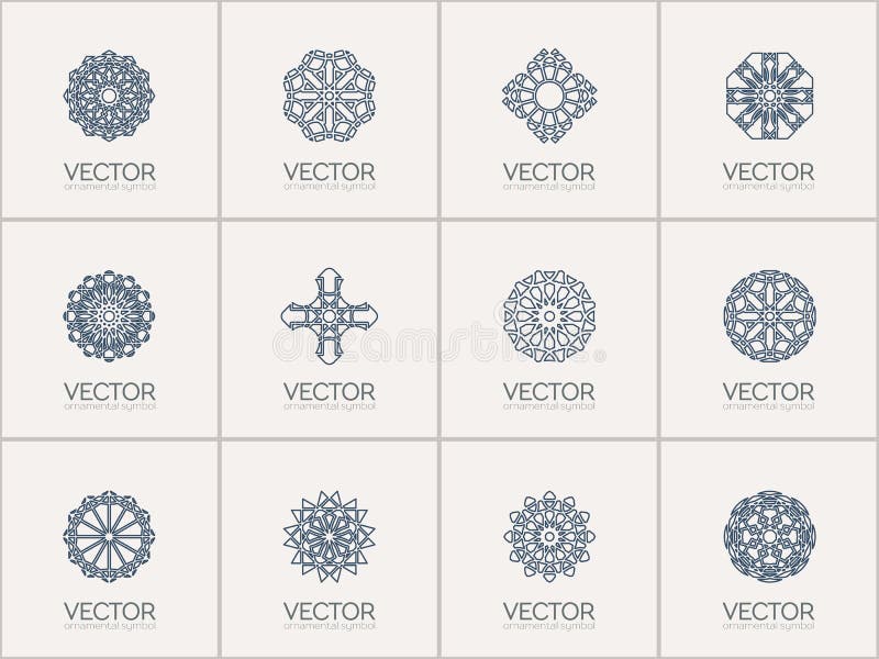 Vector geometric symbols stock vector. Illustration of icon - 100169764