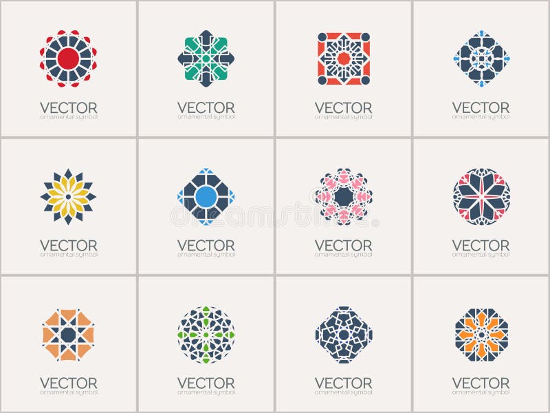 Vector geometric symbols stock vector. Illustration of editable - 86656846