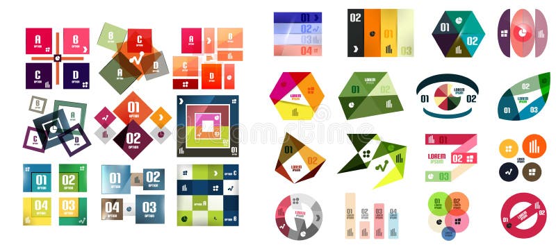 Vector geometric templates stock vector. Illustration of creative ...