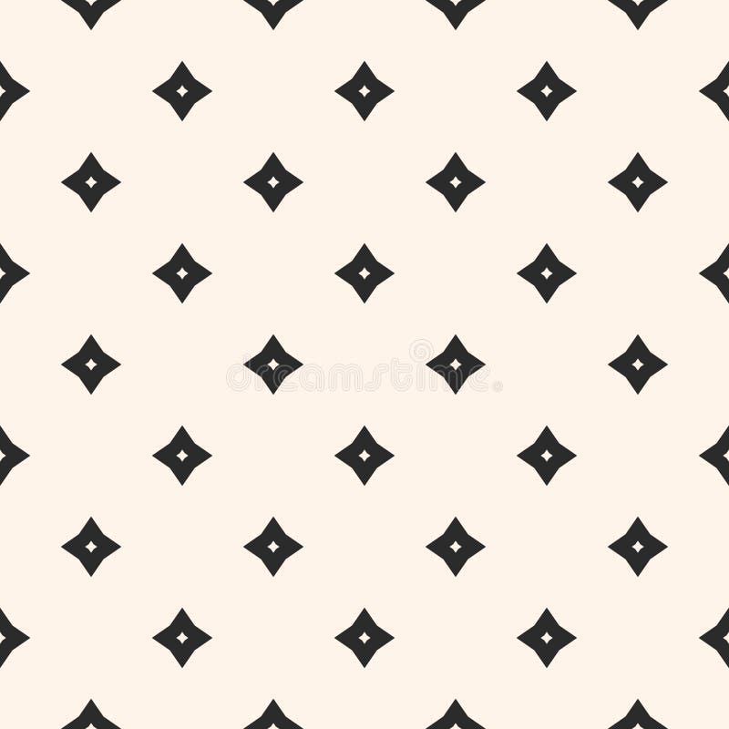 Vector Geometric Seamless Pattern with Small Diamonds, Stars, Rhombuses ...