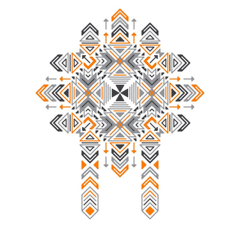 Vector Tribal Ethnic Pattern Stock Vector - Illustration of border ...
