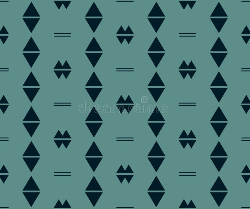 Vector Geometric Tribal Seamless Pattern. Vector Abstract Minimalist ...