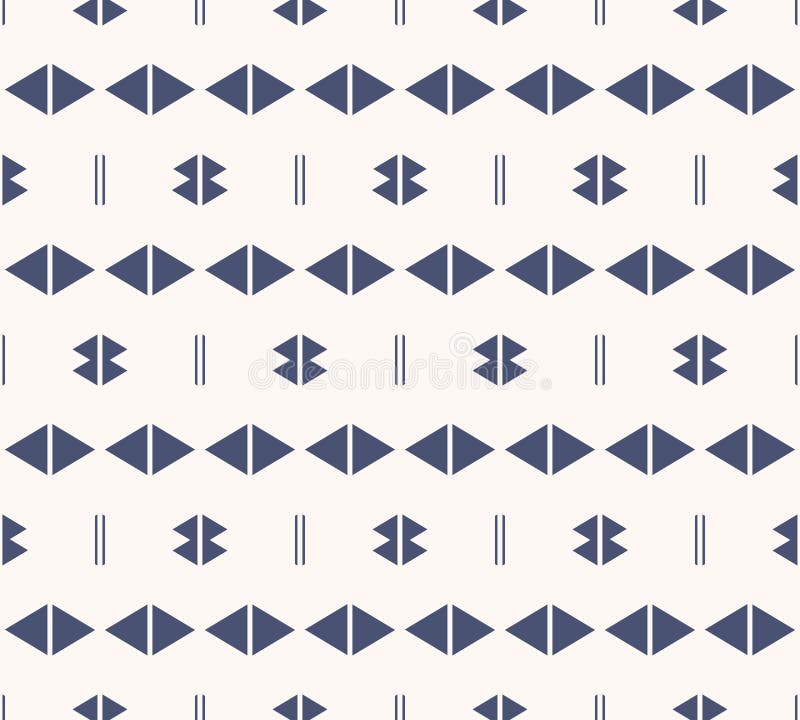 Vector Geometric Tribal Seamless Pattern. Vector Abstract Minimalist ...