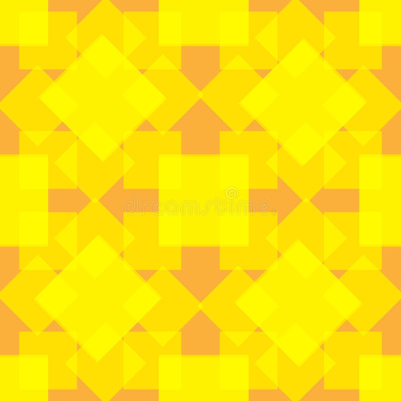Vector Geometric Yellow Seamless Pattern Stock Vector - Illustration of ...