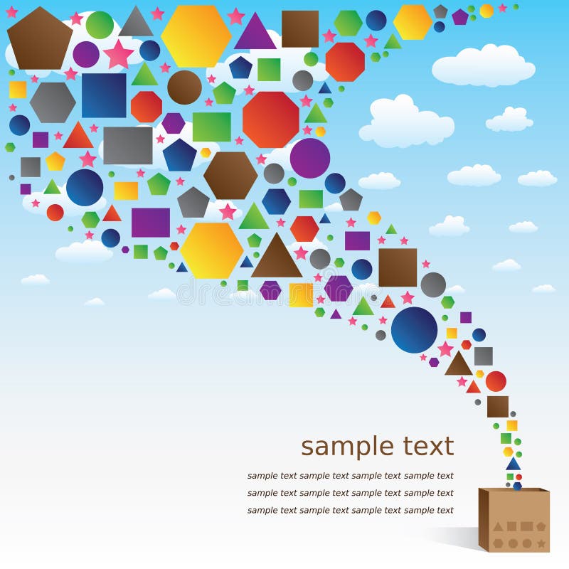 Vector Geometry Out of the Box. Stock Vector - Illustration of algebra ...